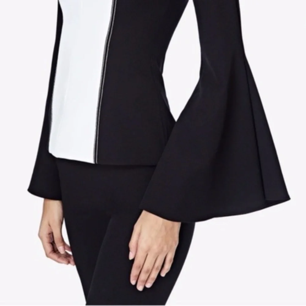 Safiyaa | Tops | 8 Safiyaa Tanisha Twotone Crepe Top 2 | Poshmark